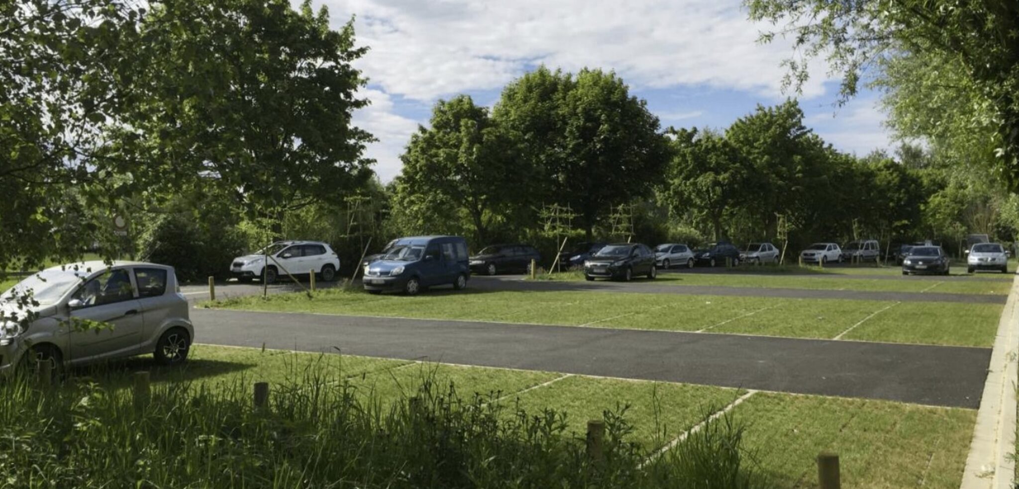 Groene parkeerplaatsen